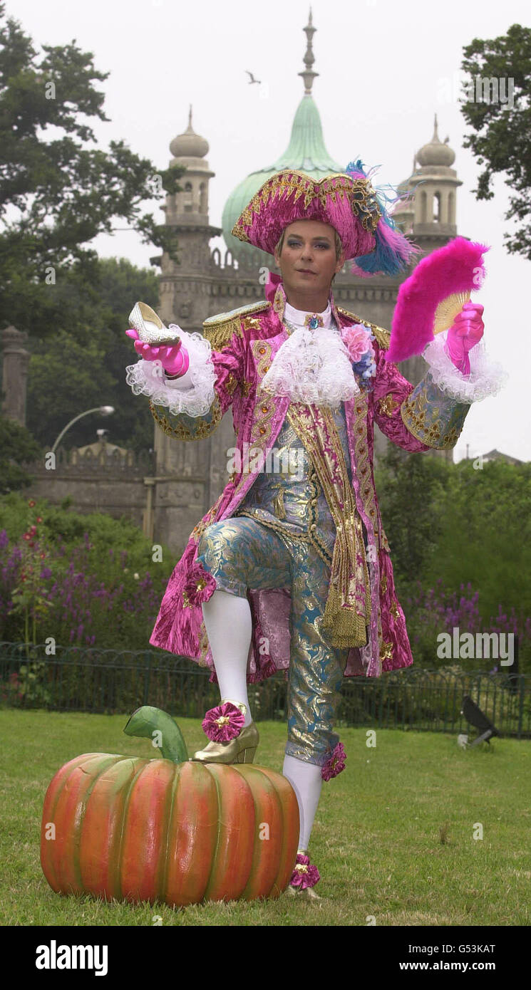 Television presenter Julian Clary as pantomime character Dandini, the ...