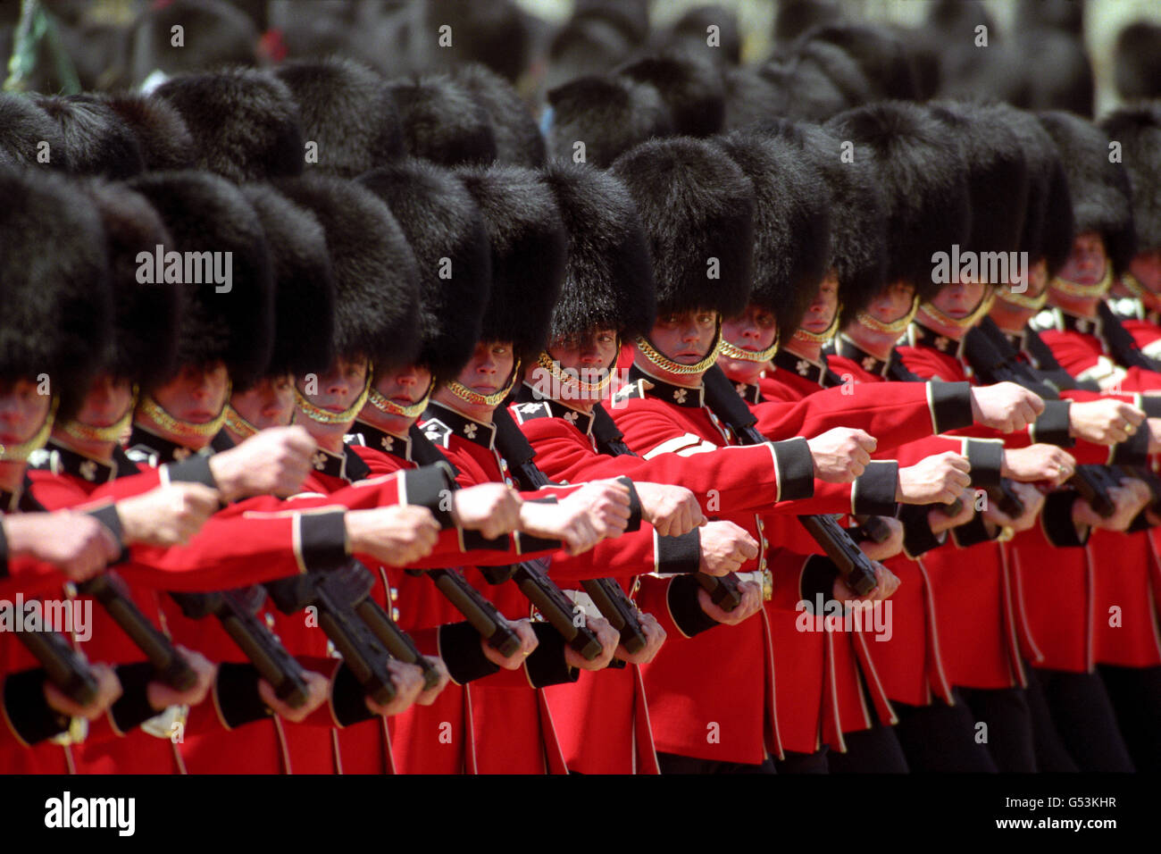IRISH GUARDS : 1996 Stock Photo - Alamy