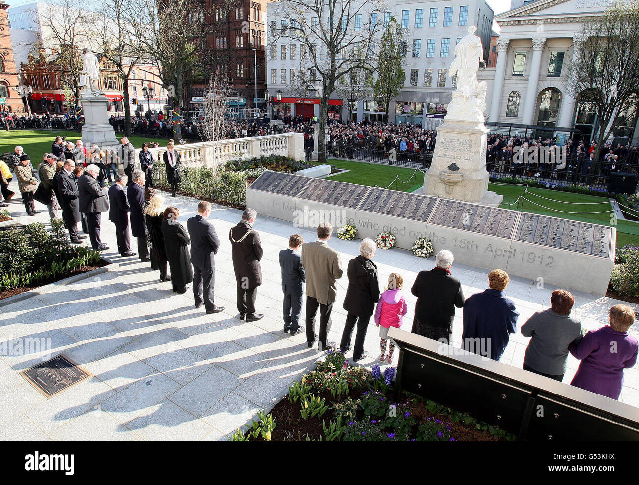 Titanic Memorial Garden Stock Photos & Titanic Memorial Garden Stock ...