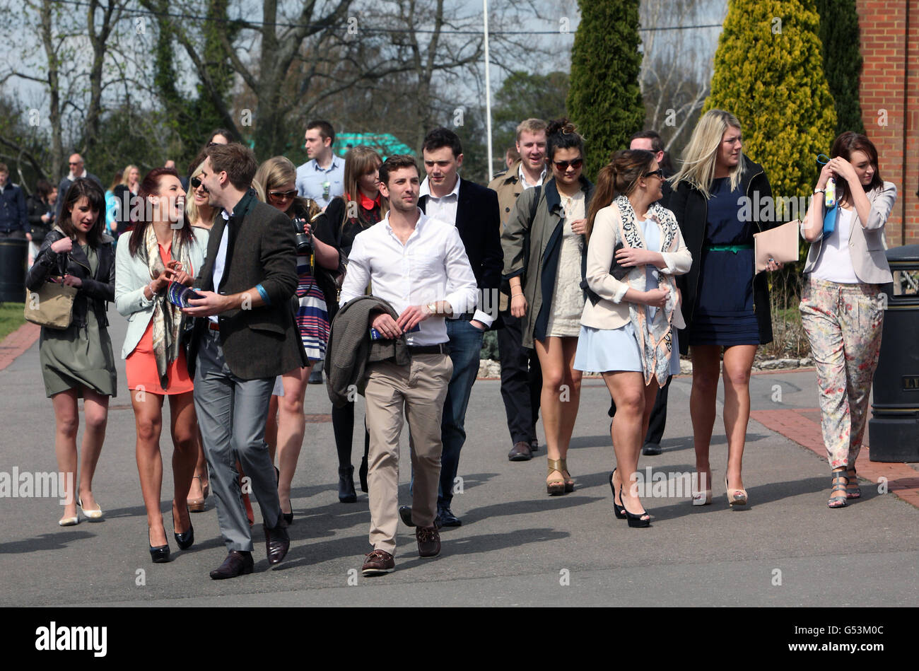 Horse Racing - Lingfield Racecourse Stock Photo - Alamy