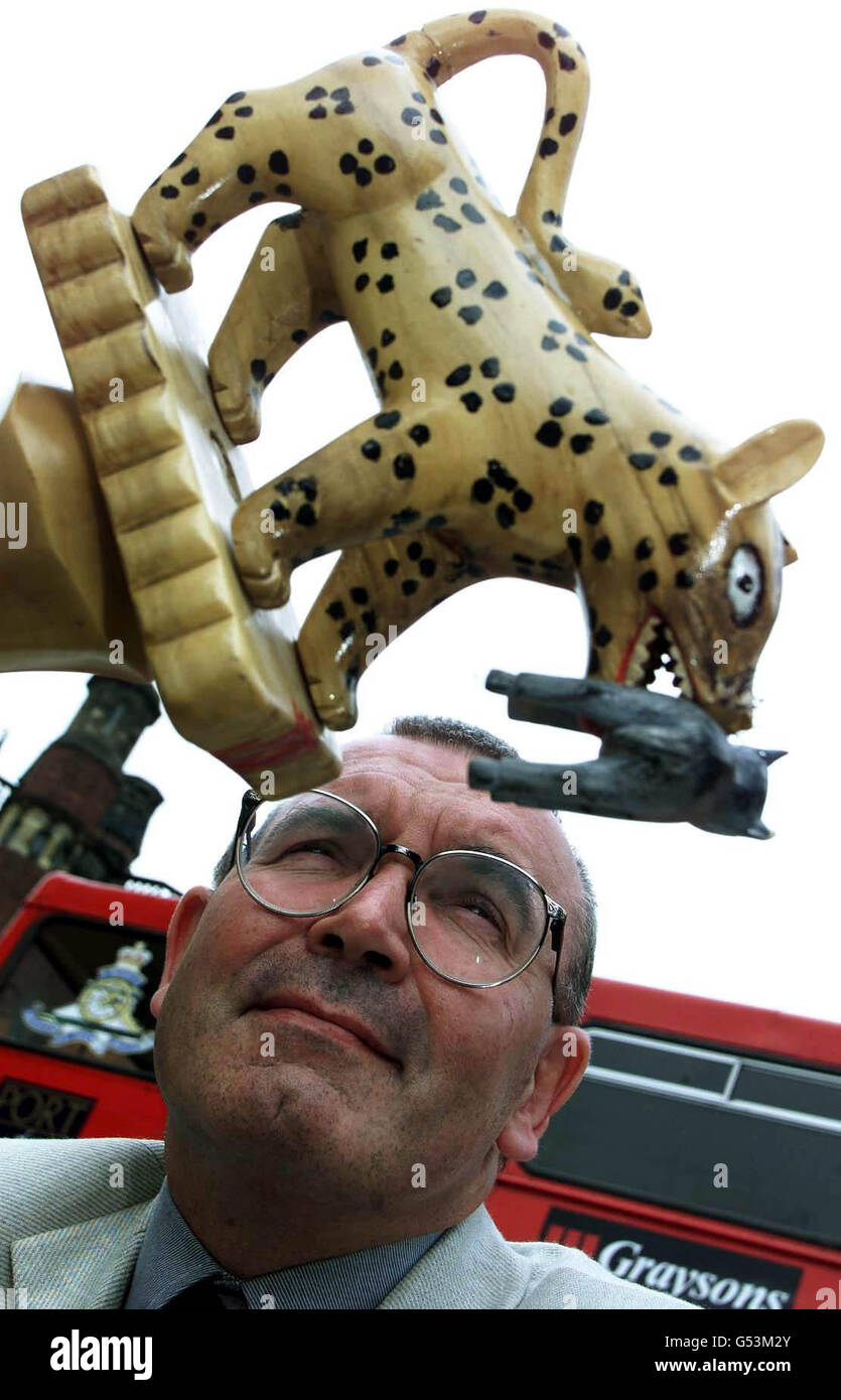 Professor John Knapton outside Newcastle University, holding a Ghanaian ...