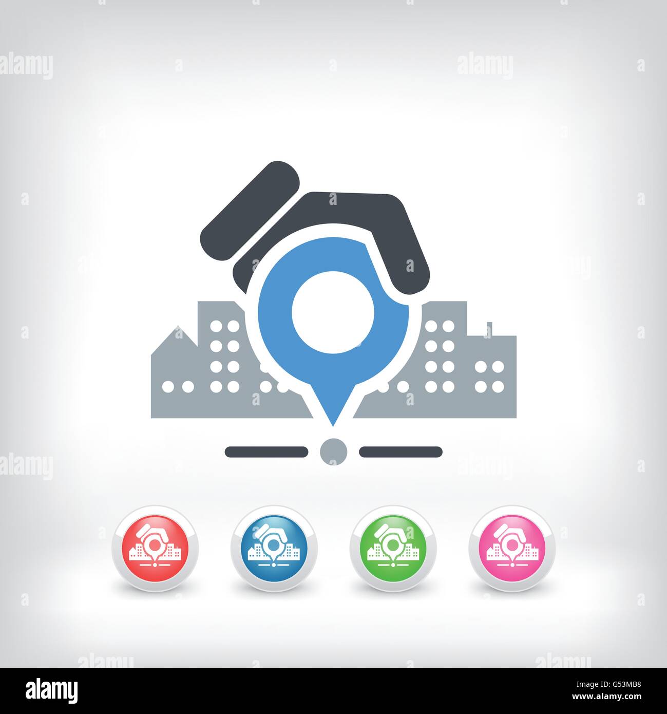 City map icon Stock Vector Image & Art - Alamy
