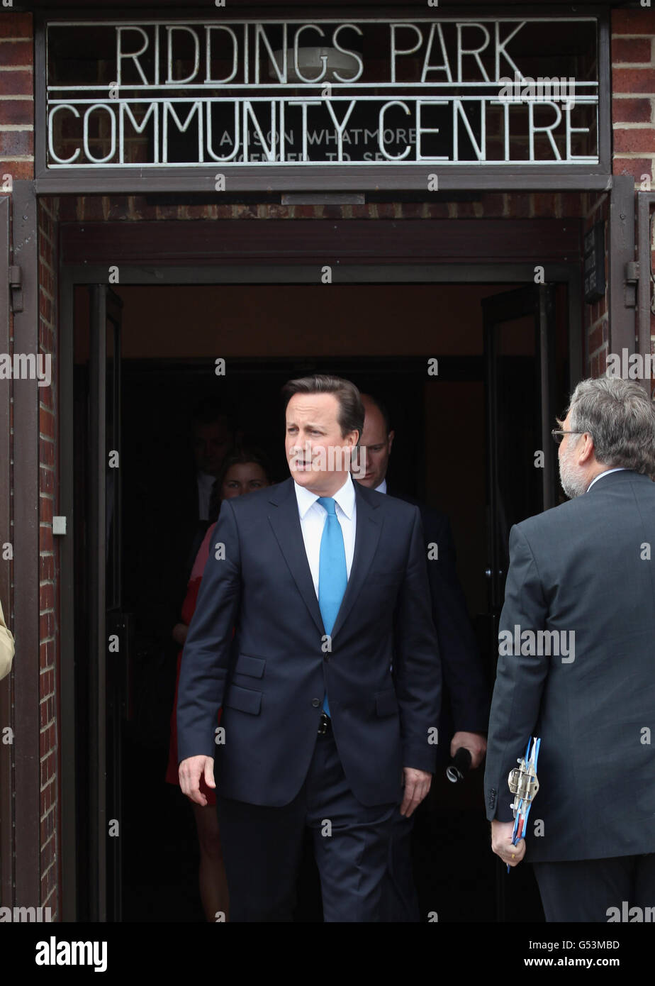 Conservative party launches local election campaign hi-res stock ...