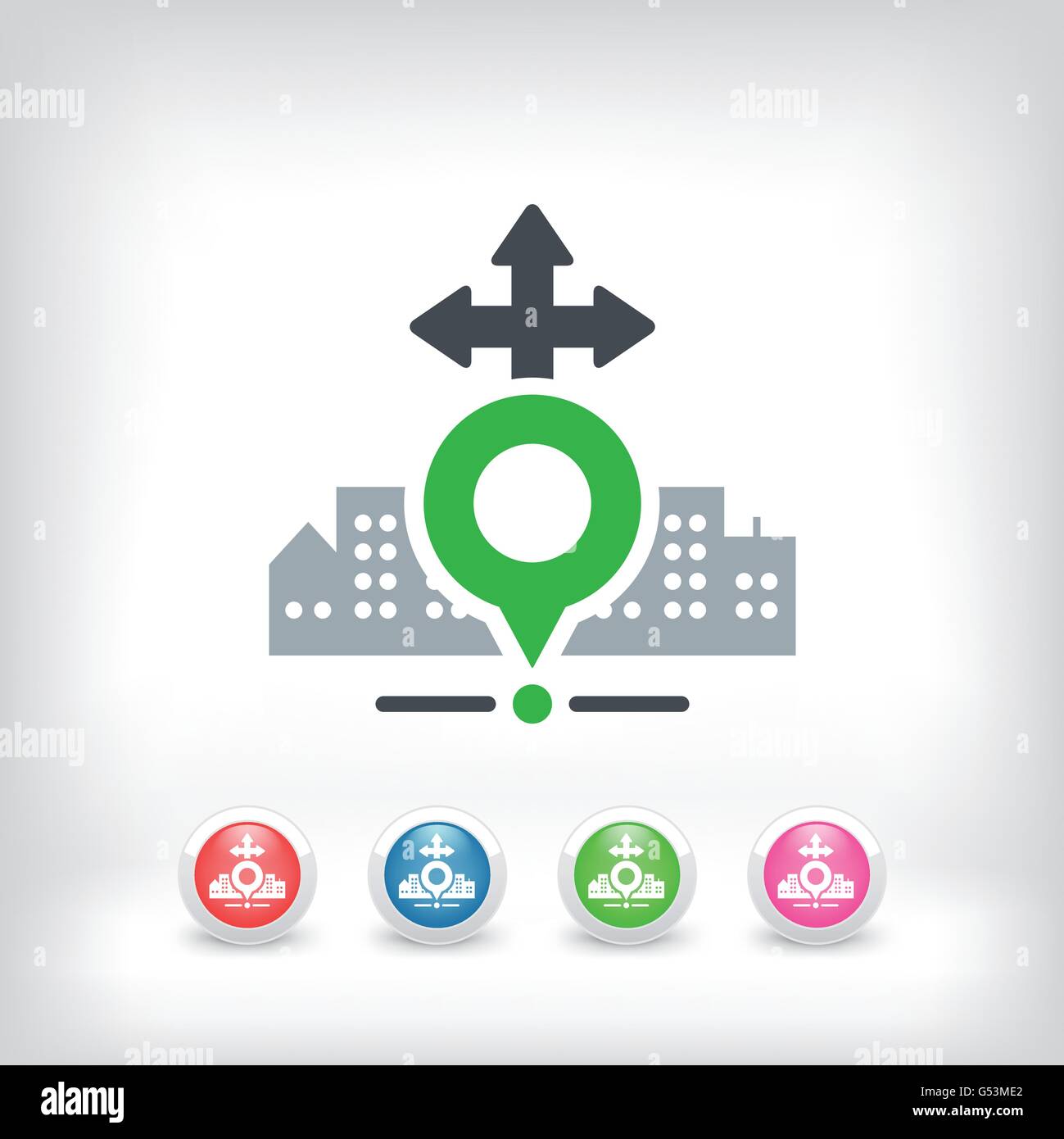 City map icon Stock Vector Image & Art - Alamy