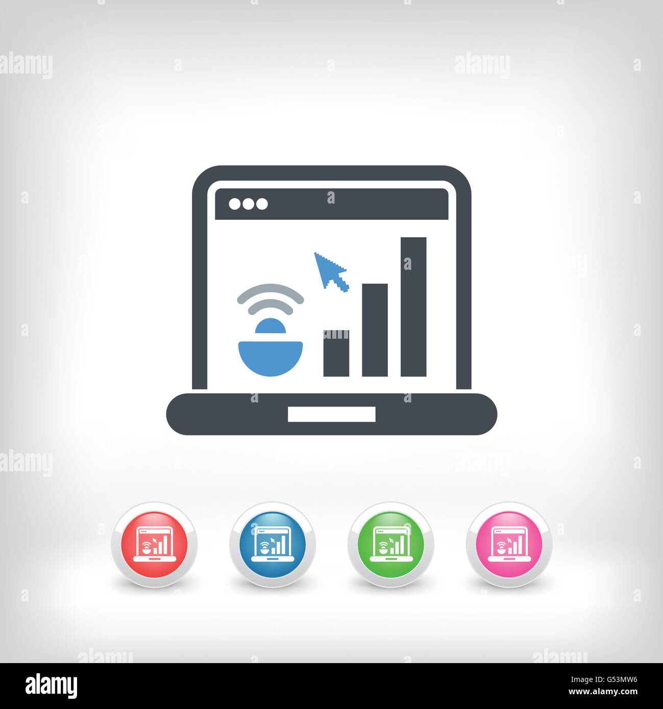 Computer connection icon Stock Vector Image & Art - Alamy