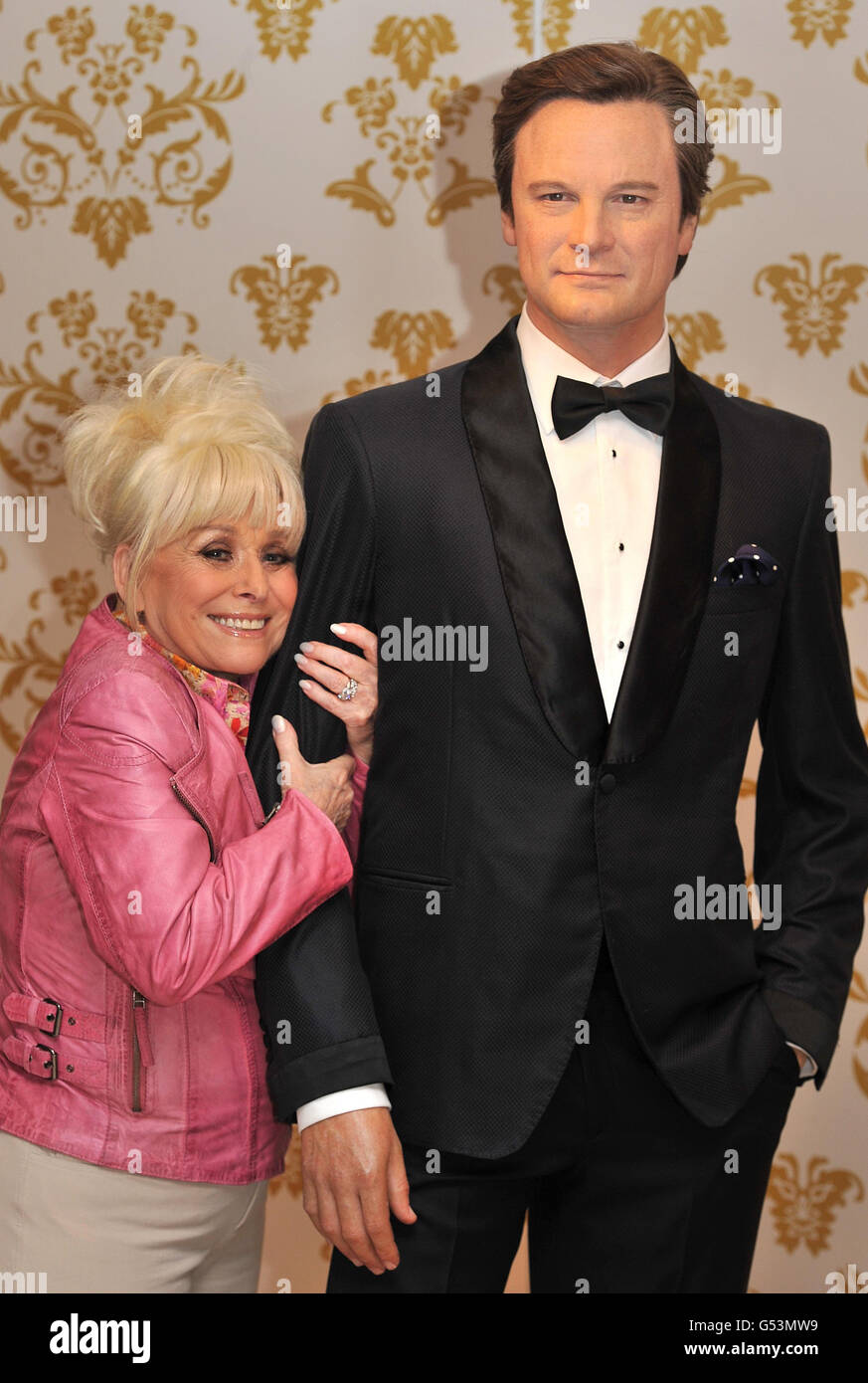Barbara Windsor with Colin Firth wax figure at Madame Tussauds in ...