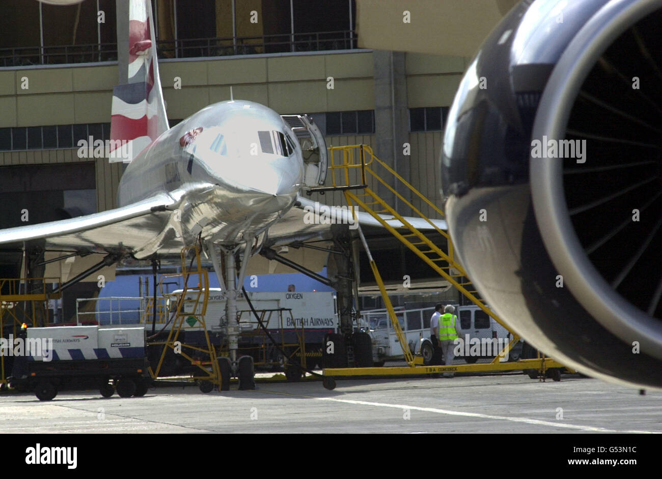 UK Concordes grounded Stock Photo - Alamy