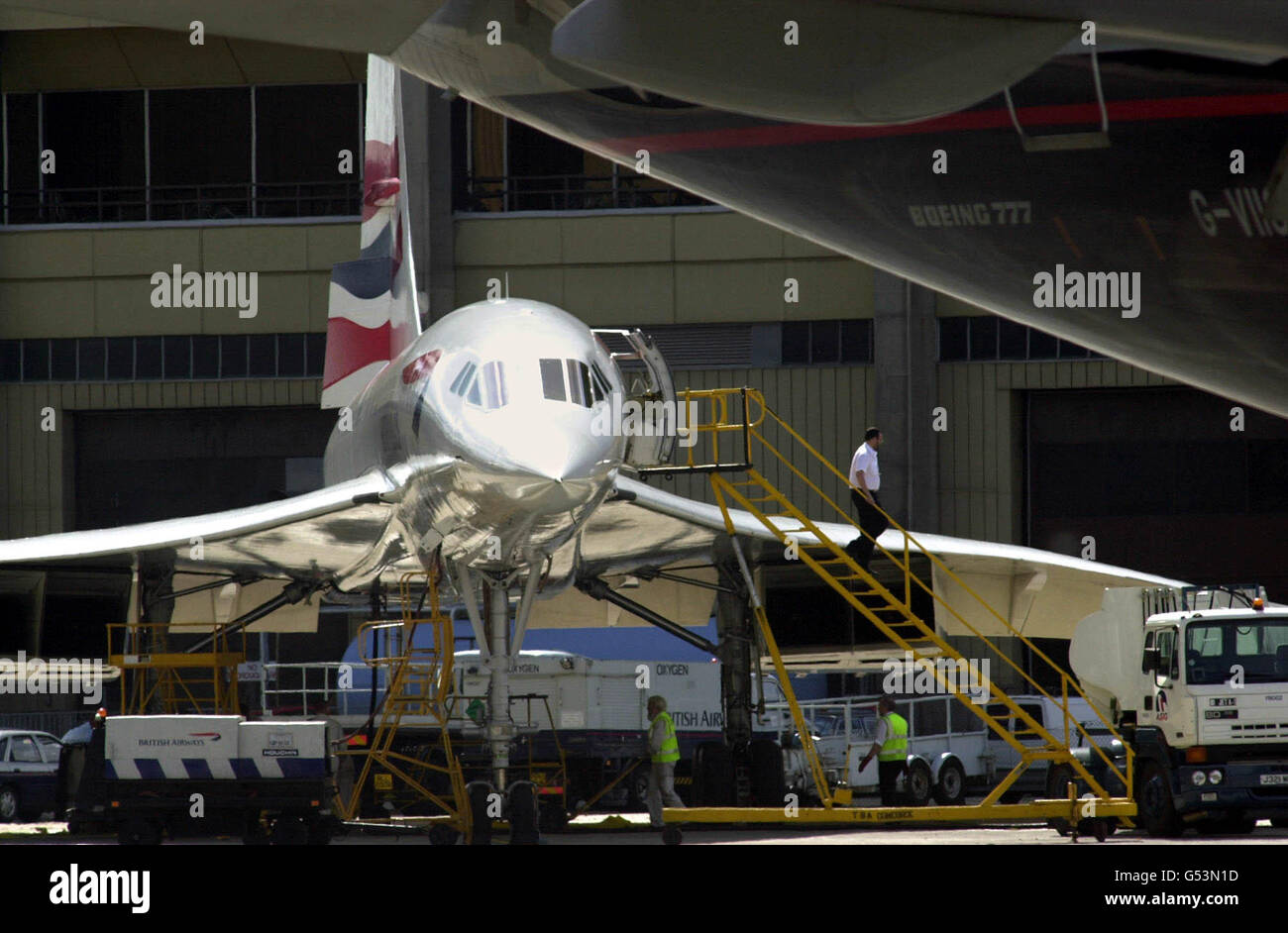 UK Concordes grounded Stock Photo - Alamy