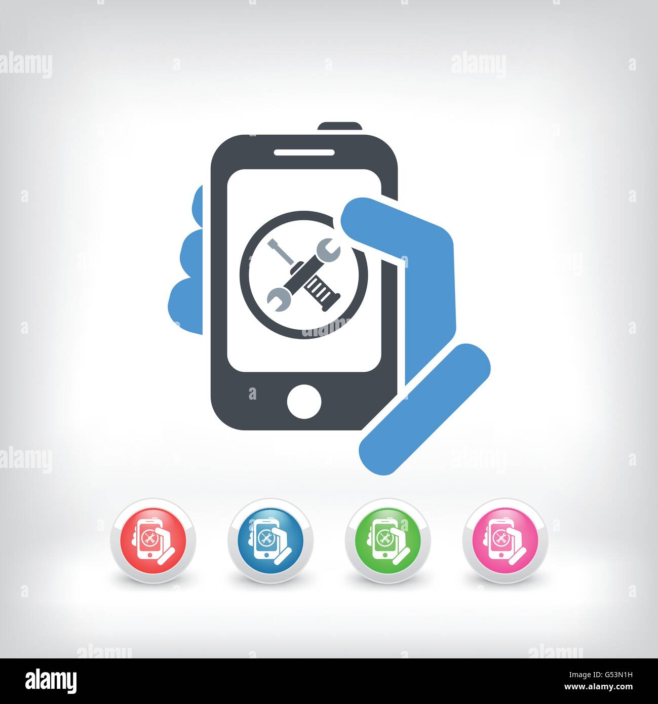 Smartphone setting icon Stock Vector Image & Art - Alamy