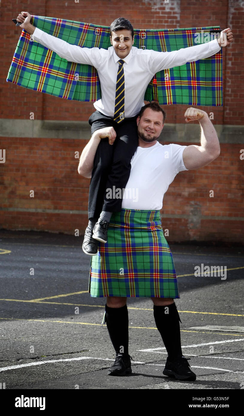 World Highland Games Champion Gregor Edmunds models the official tartan ...