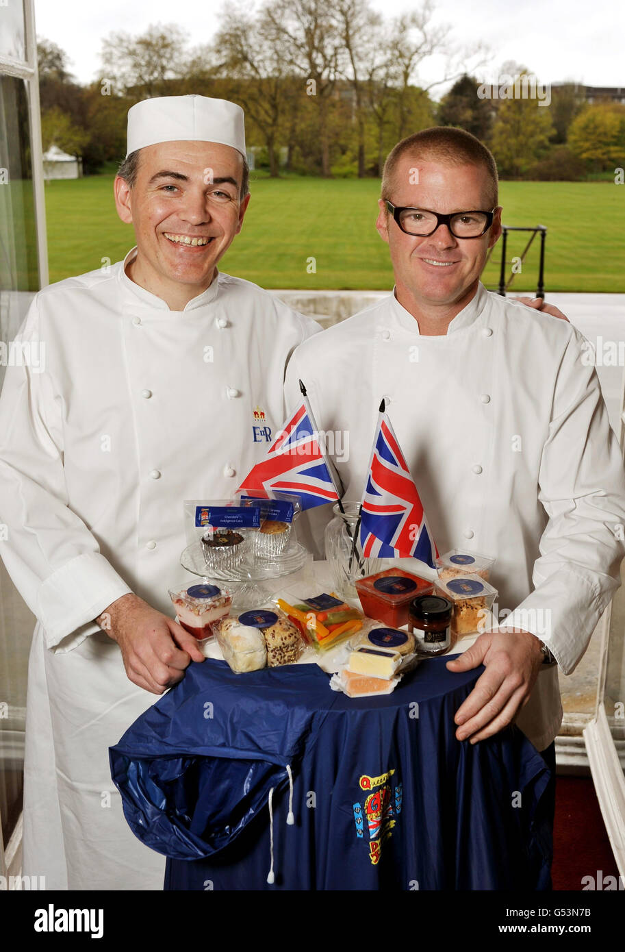 Celebrity Chef Heston Blumenthal (right) with Royal Chef Mark Flanagan ...