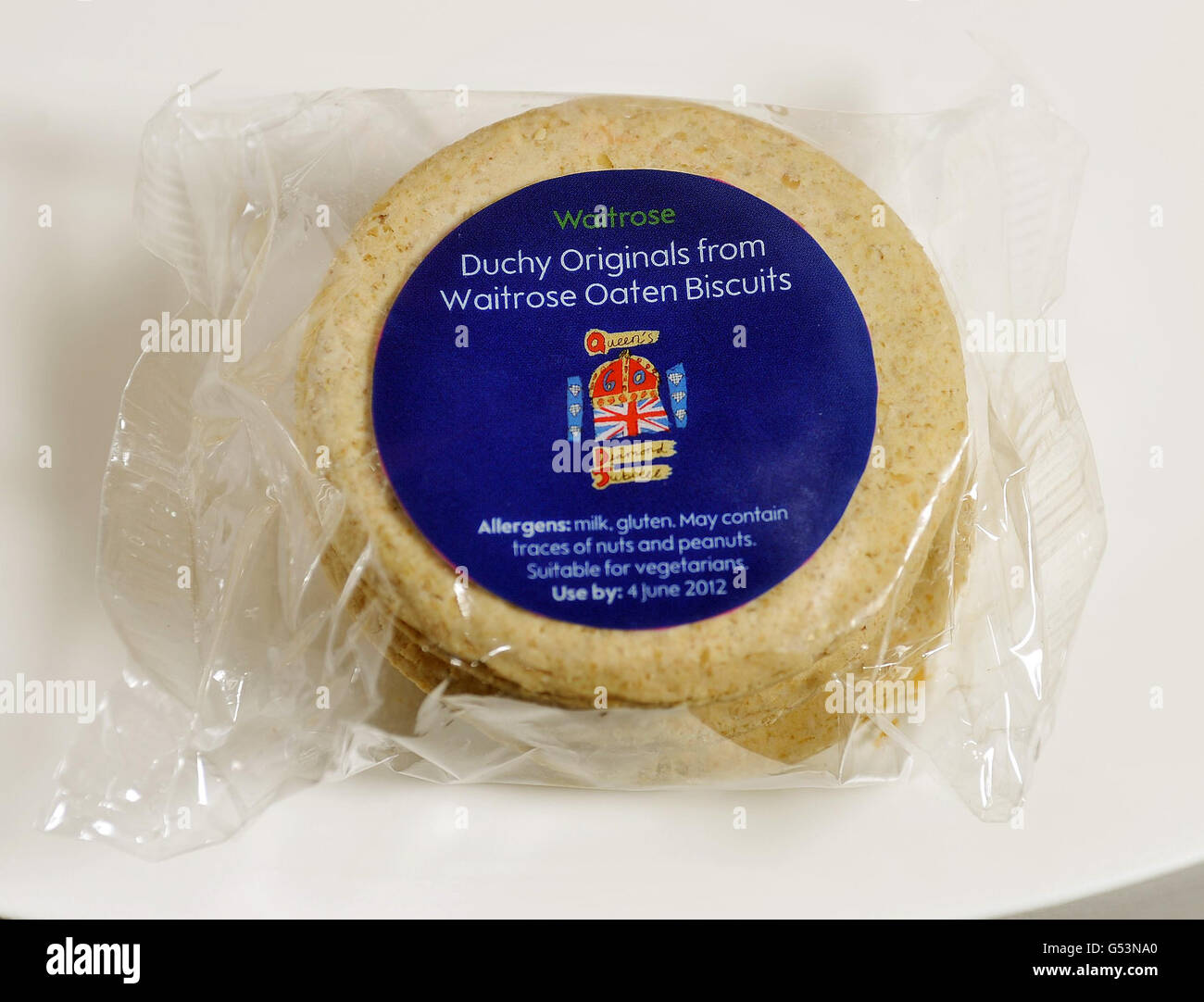 A packet of Duchy Original Biscuits, part of the Diamond Jubilee picnic ...