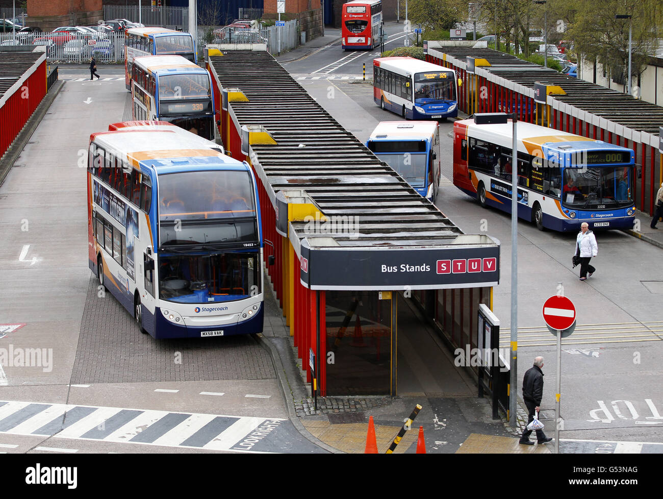 General view of stagecoach buses in stockport bus station hi-res stock ... General view of stagecoach buses in stockport bus station hi-res stock ...