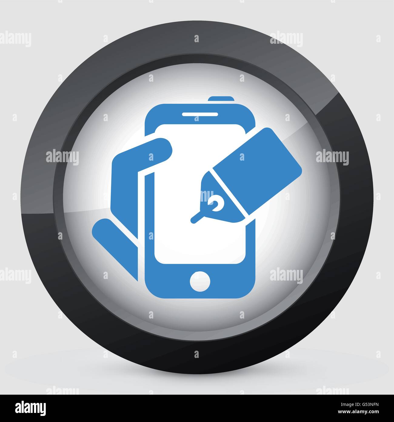 Phone label icon Stock Vector Image & Art - Alamy