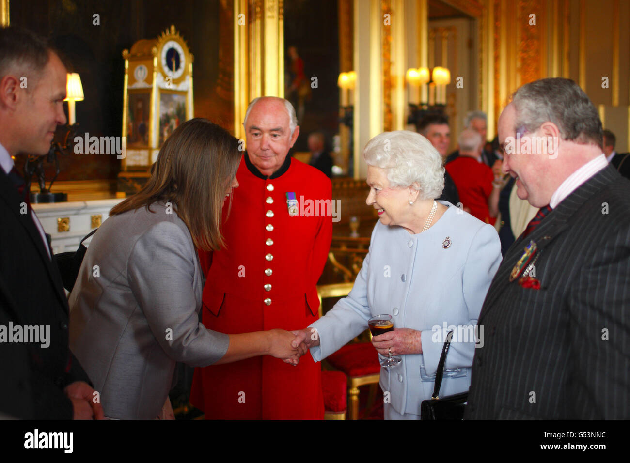 Royal Engineers Association reception Stock Photo - Alamy