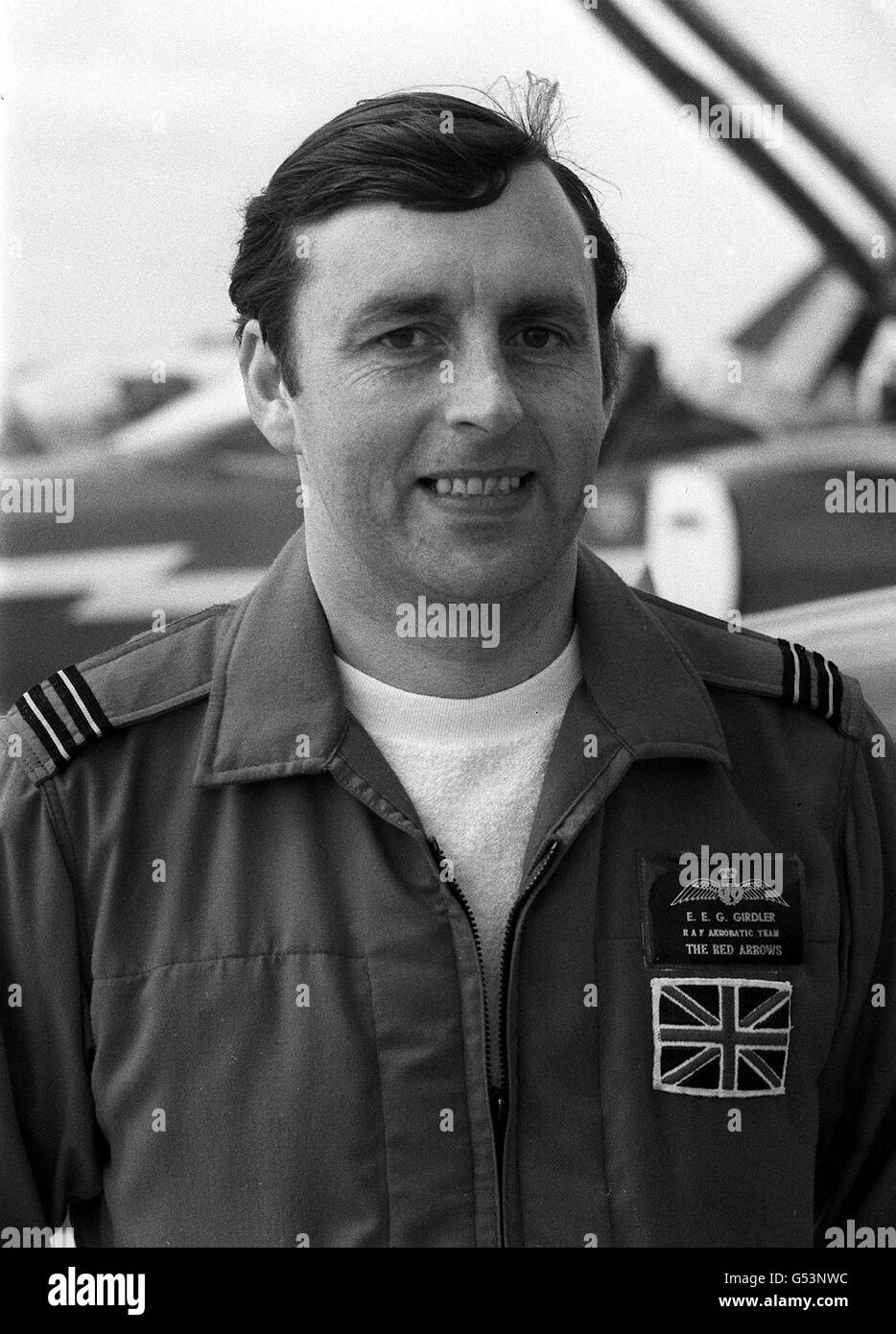 Red Arrows Ted Girdler Stock Photo - Alamy