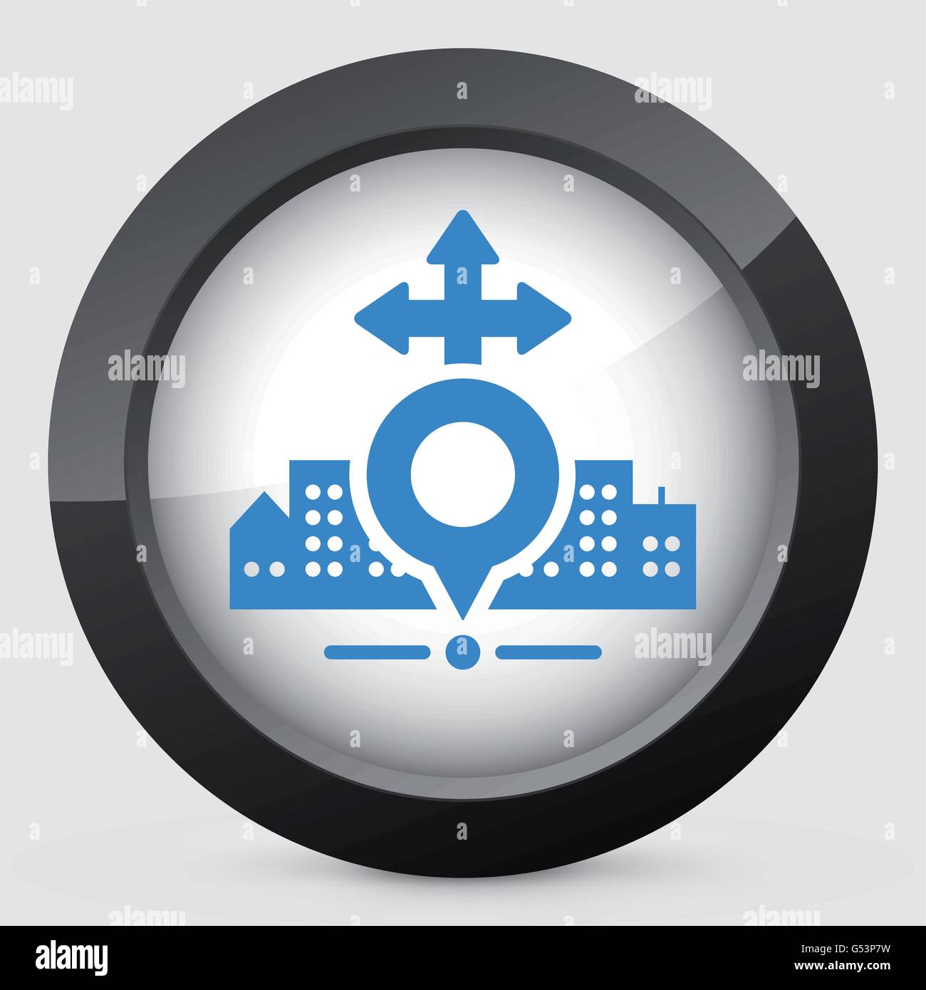 City map icon Stock Vector Image & Art - Alamy