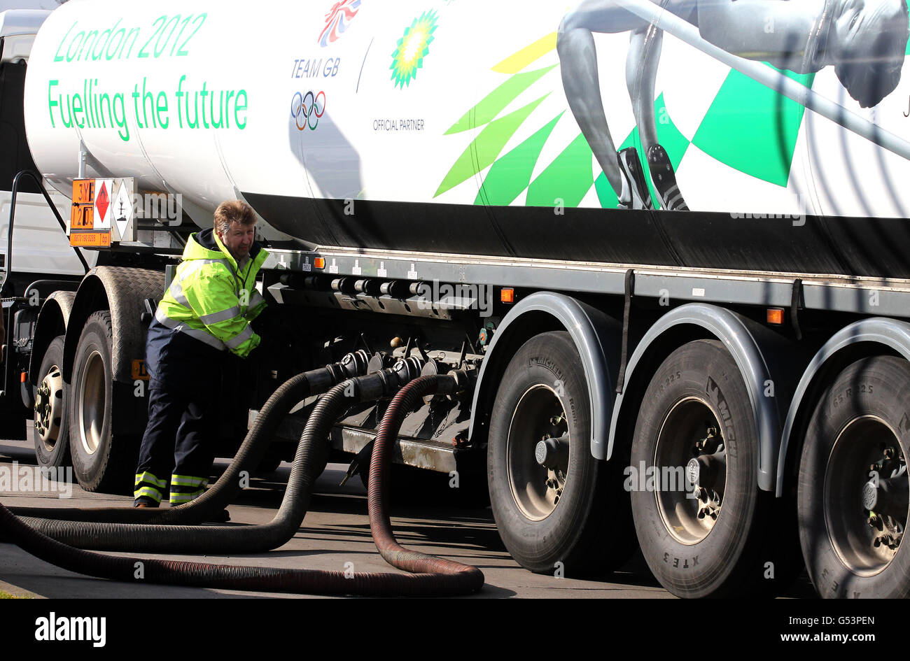 Tanker drivers strike Stock Photo - Alamy