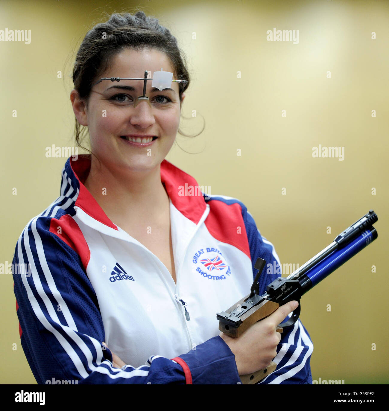 Great Britain's Julia Lydall poses for a portrait following a practice ...