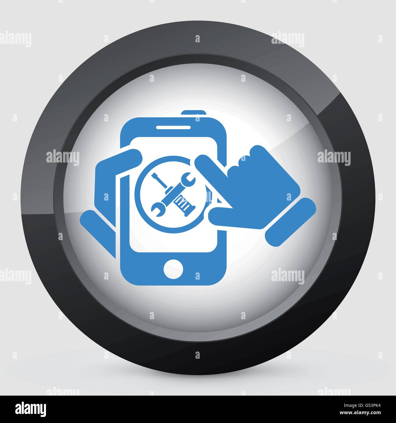 Smartphone setting icon Stock Vector Image & Art - Alamy