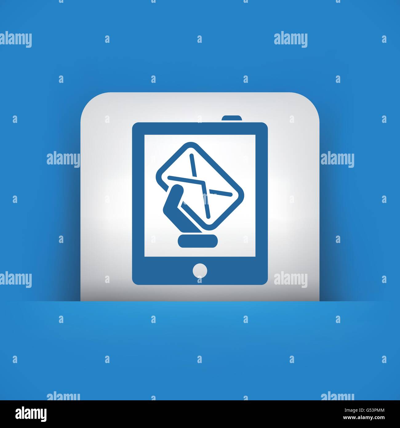 Tablet message icon Stock Vector Image & Art - Alamy