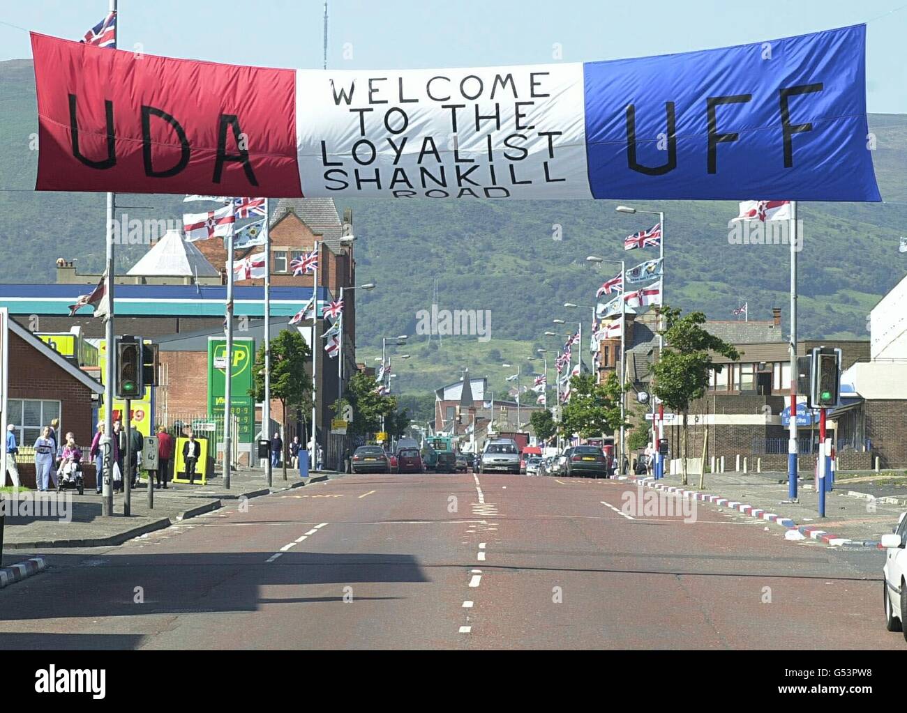 Ulster shankill loyalist banner hi-res stock photography and images - Alamy