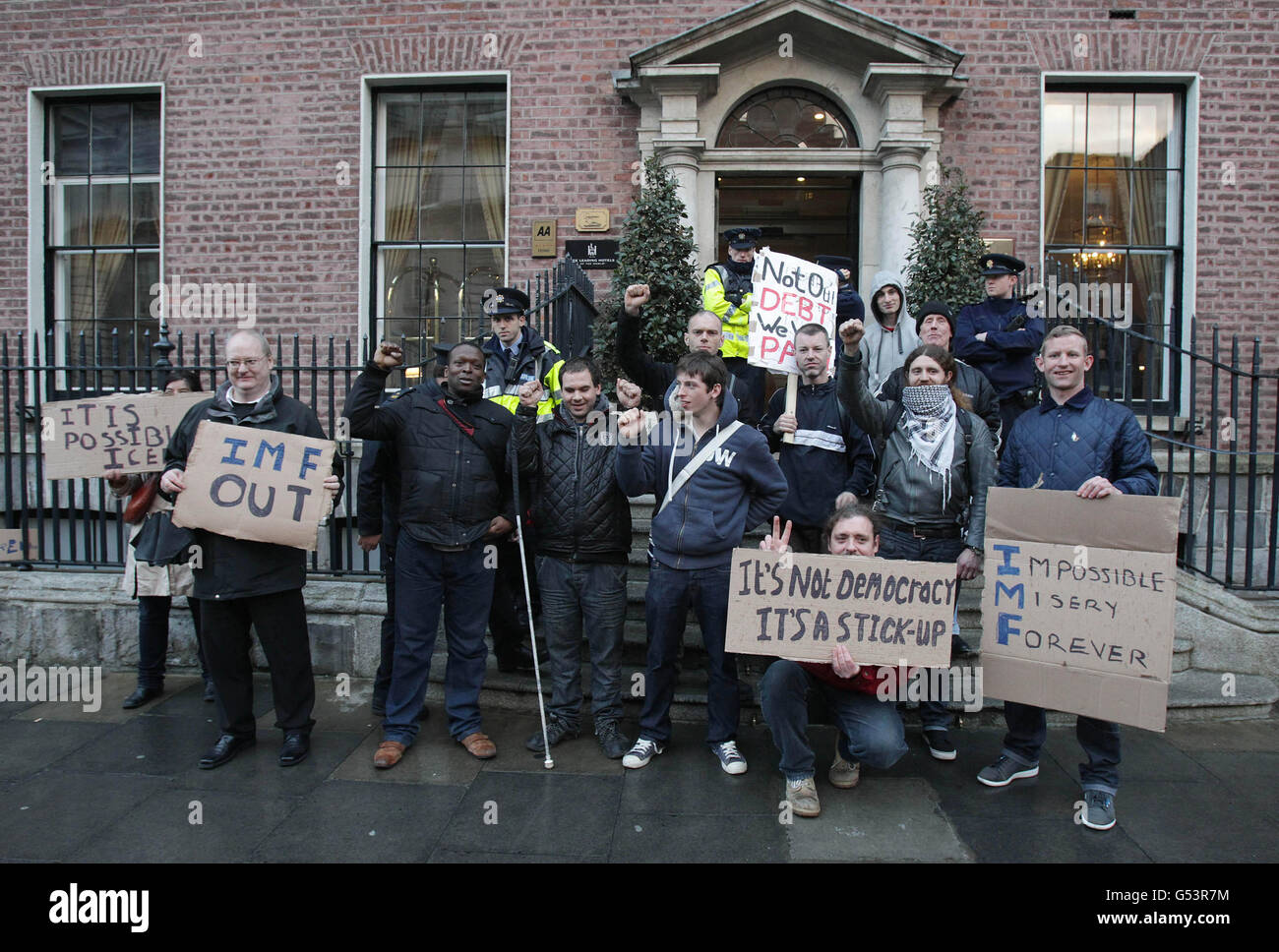 Imf protestors hi-res stock photography and images - Alamy