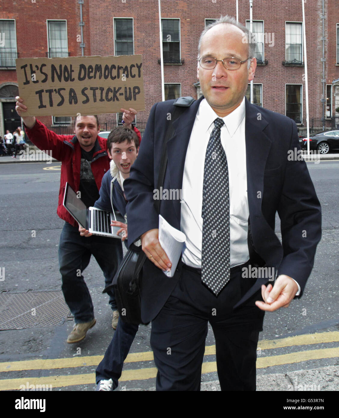 Senior Economist at the European Department of the IMF Johan Mathisen is chased from the Merrion ...