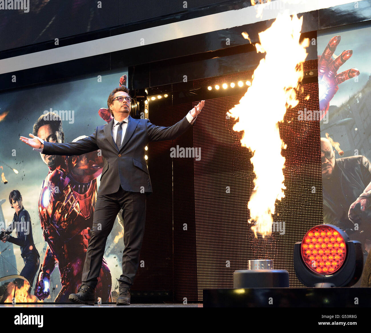 Marvel Avengers Assemble European Premiere - London Stock Photo - Alamy