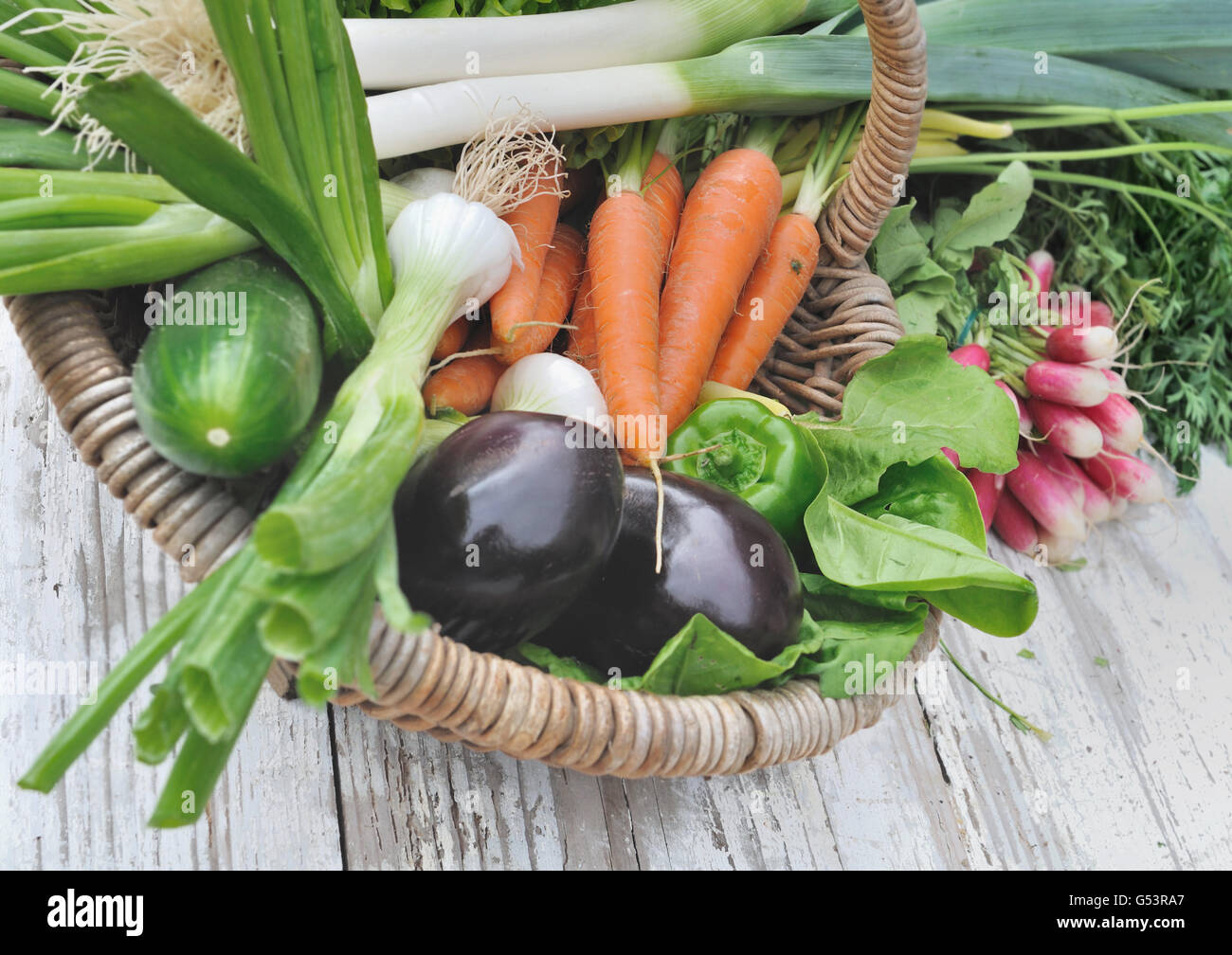 Vegetable basket hi-res stock photography and images - Alamy