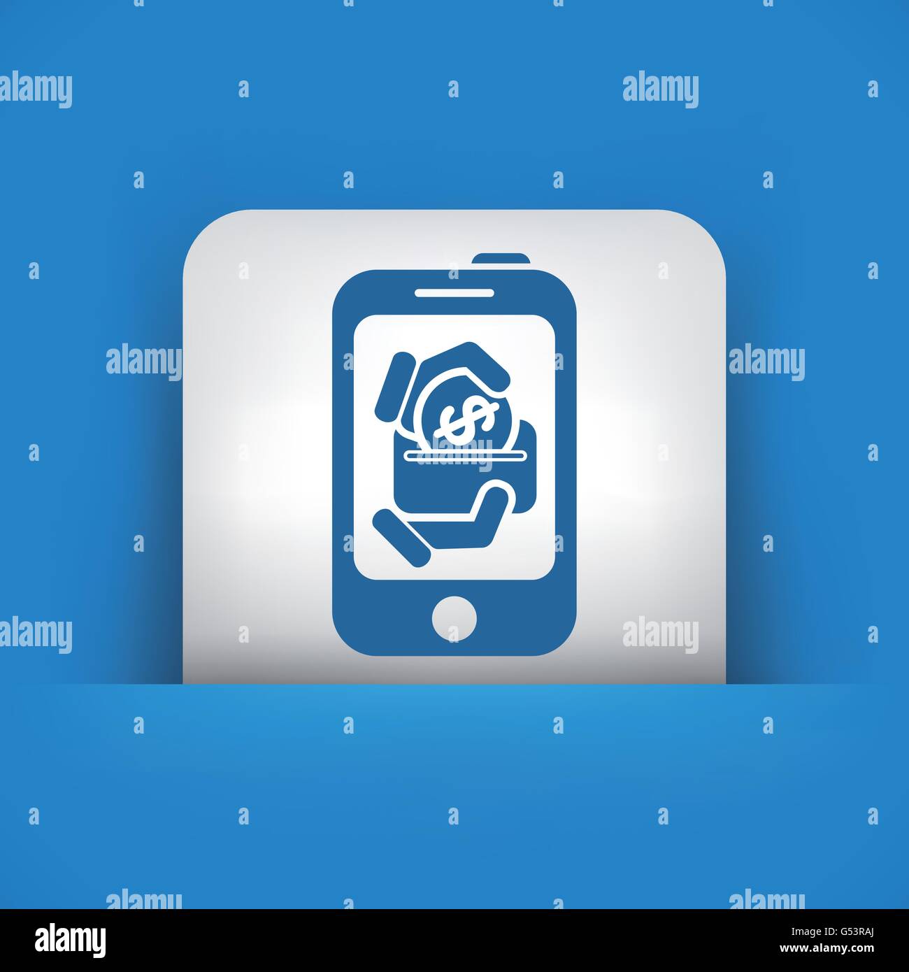 Smartphone money icon Stock Vector Image & Art - Alamy