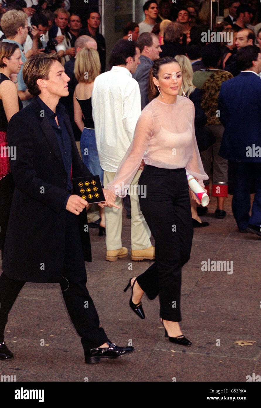 Actress and singer martine mccutcheon and her fiance jonathan barnham ...