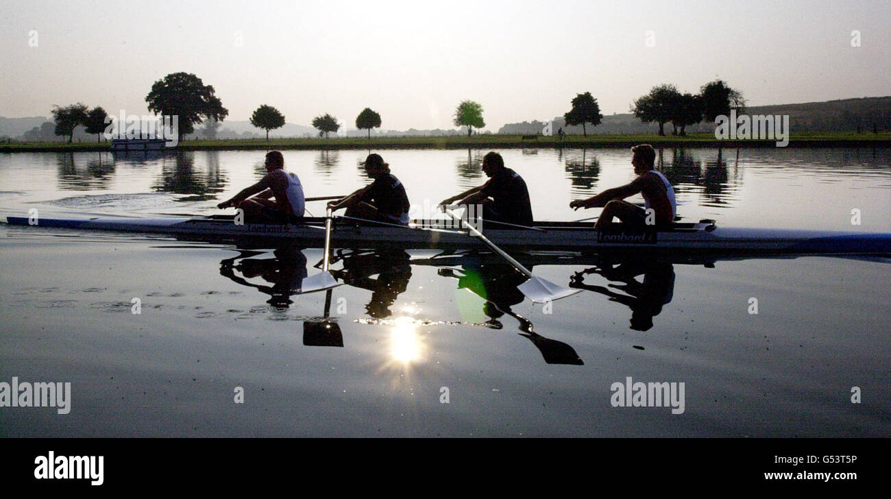 The Great Britain coxless four rowing team (left to right) Matthew ...