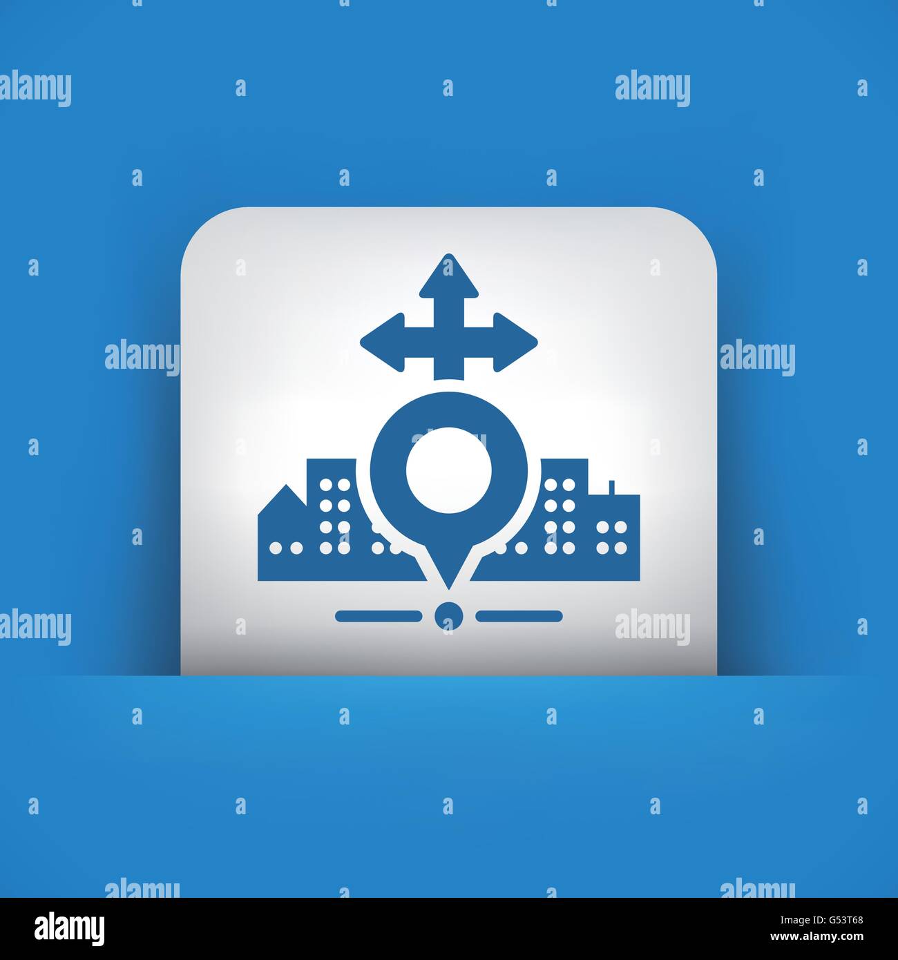 City map icon Stock Vector Image & Art - Alamy