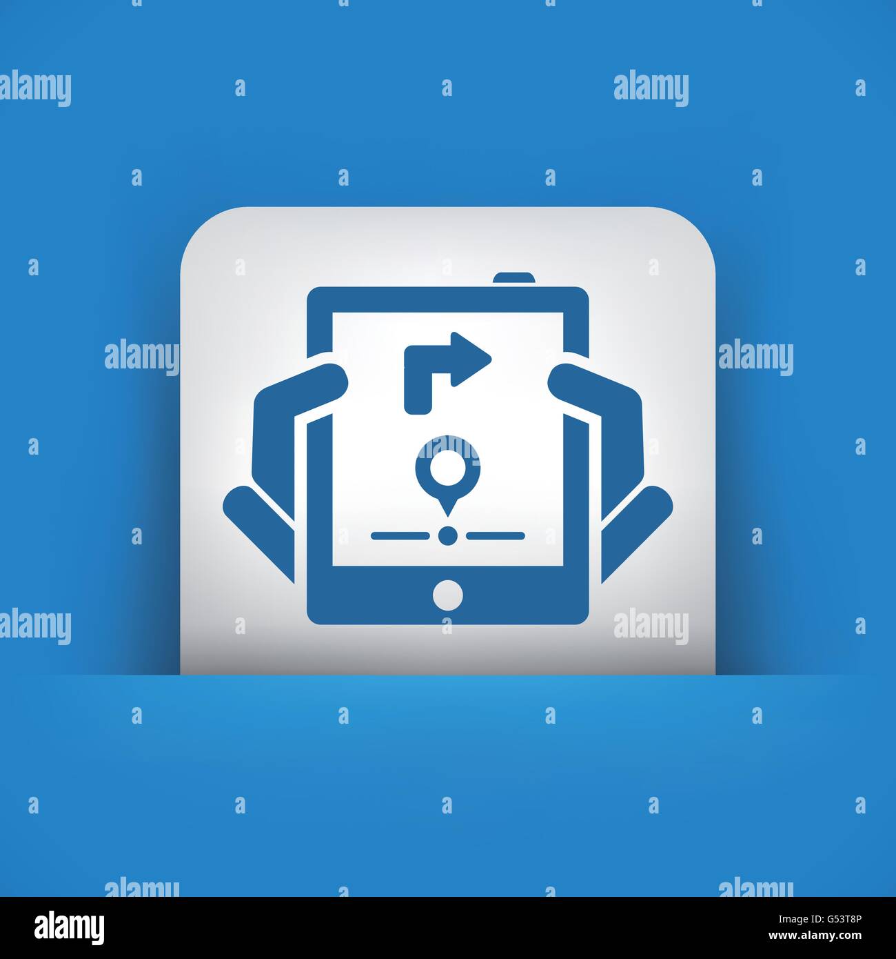 Navigation on tablet Stock Vector Images - Alamy