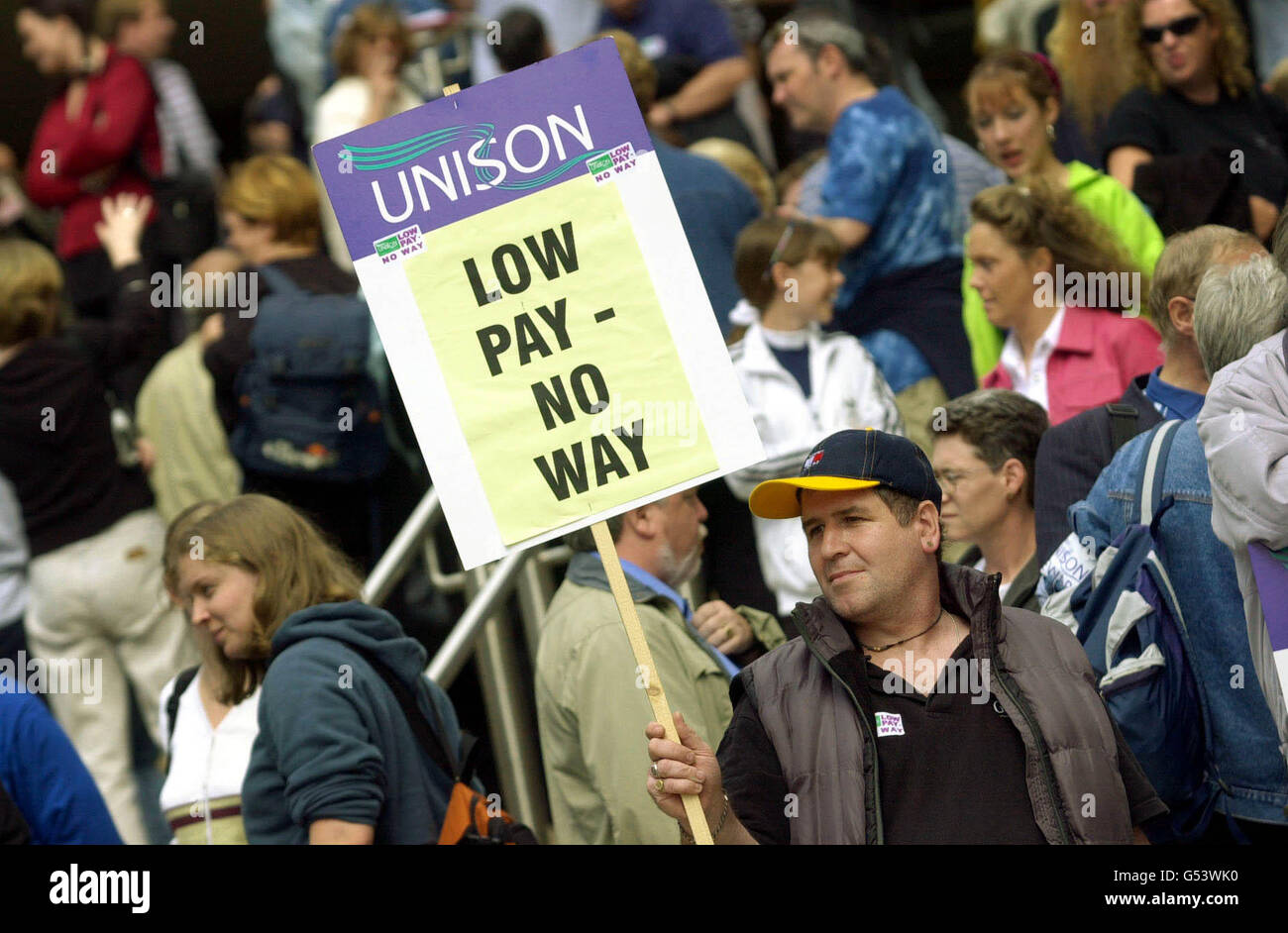 Unison Strike Rally Stock Photo - Alamy