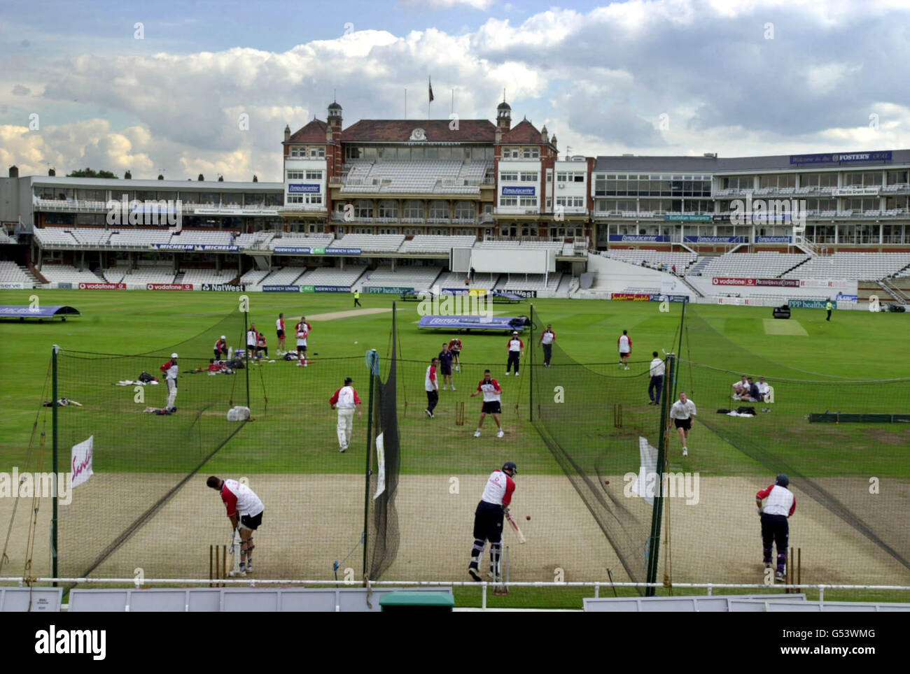 England net practice Stock Photo - Alamy