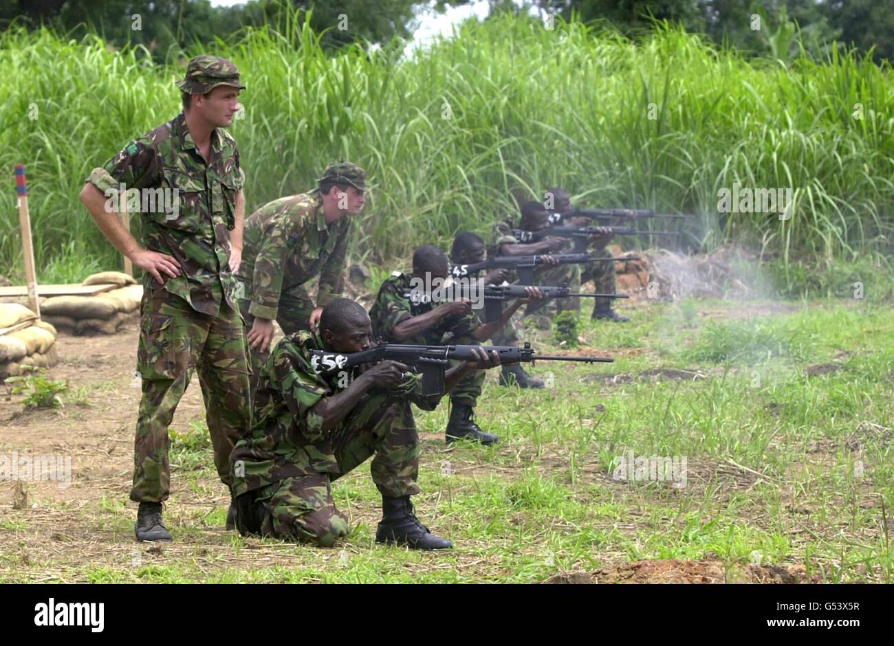 British Soldiers Training Troops Stock Photo - Alamy