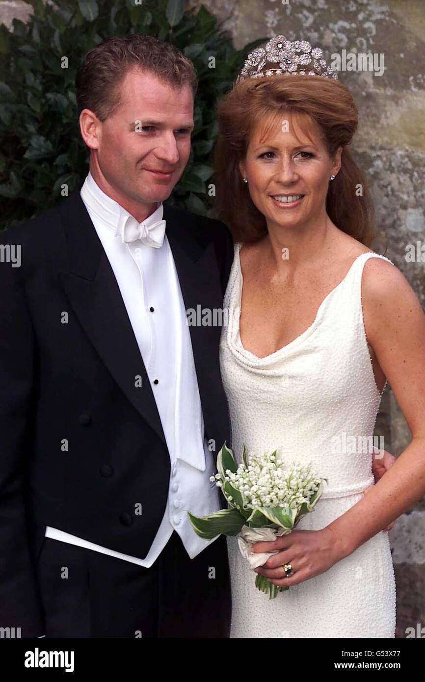 Aurelia Cecil after her wedding blessing to Rupert Stephenson at the ...