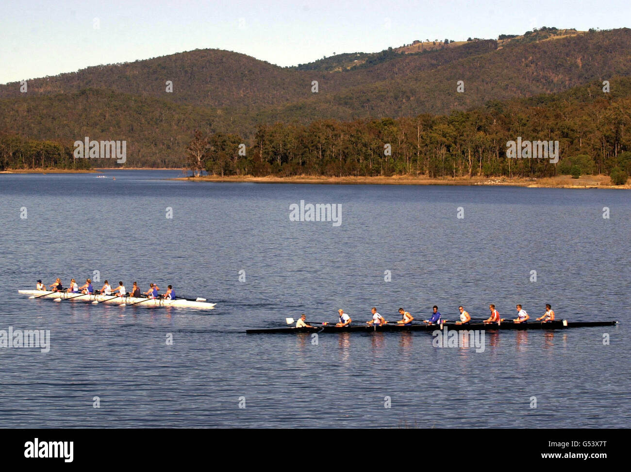 Olympic training Rowing Eights Stock Photo - Alamy