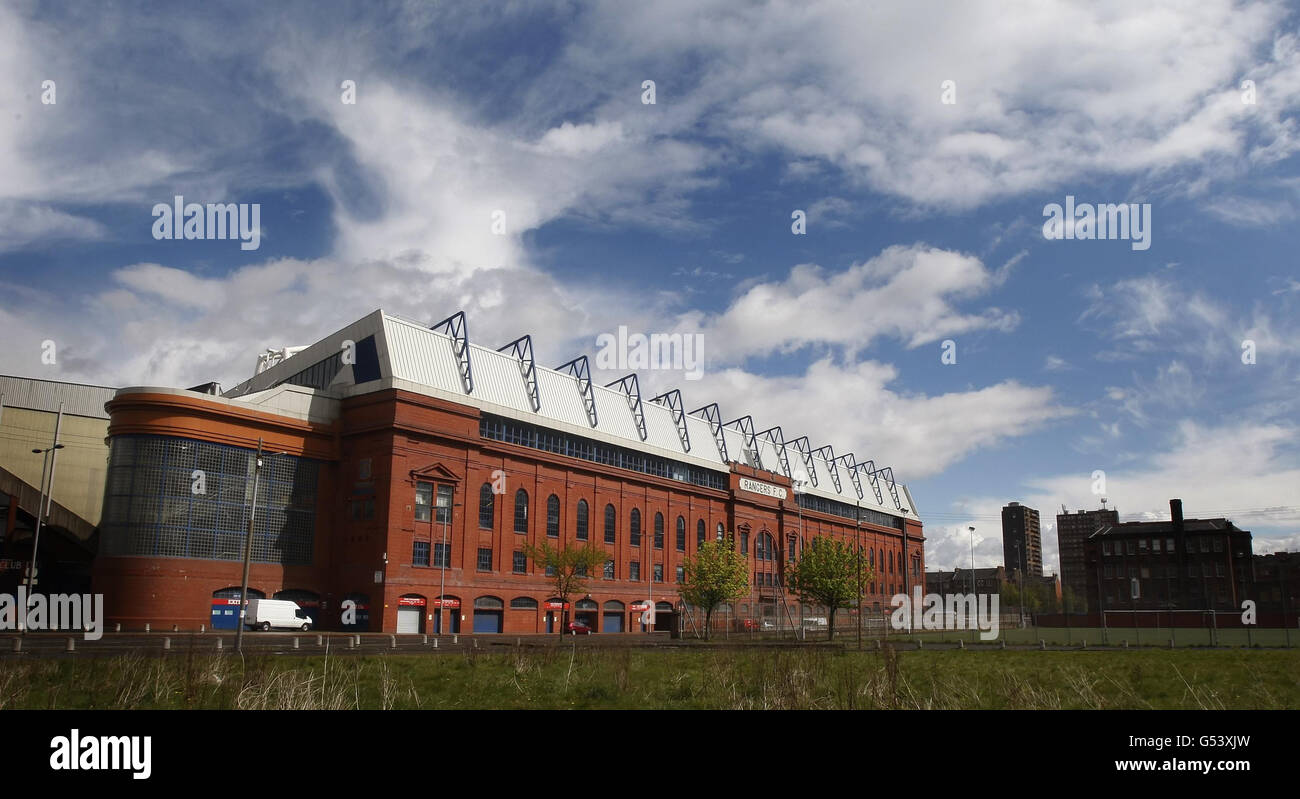 Ibrox stadium rangers view hi-res stock photography and images - Alamy