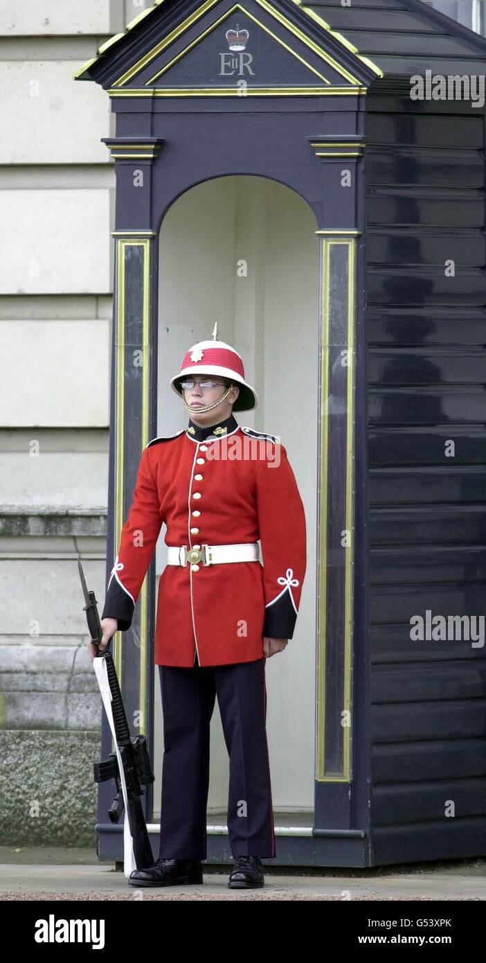 Canadian guard Buckingham Palace Stock Photo - Alamy