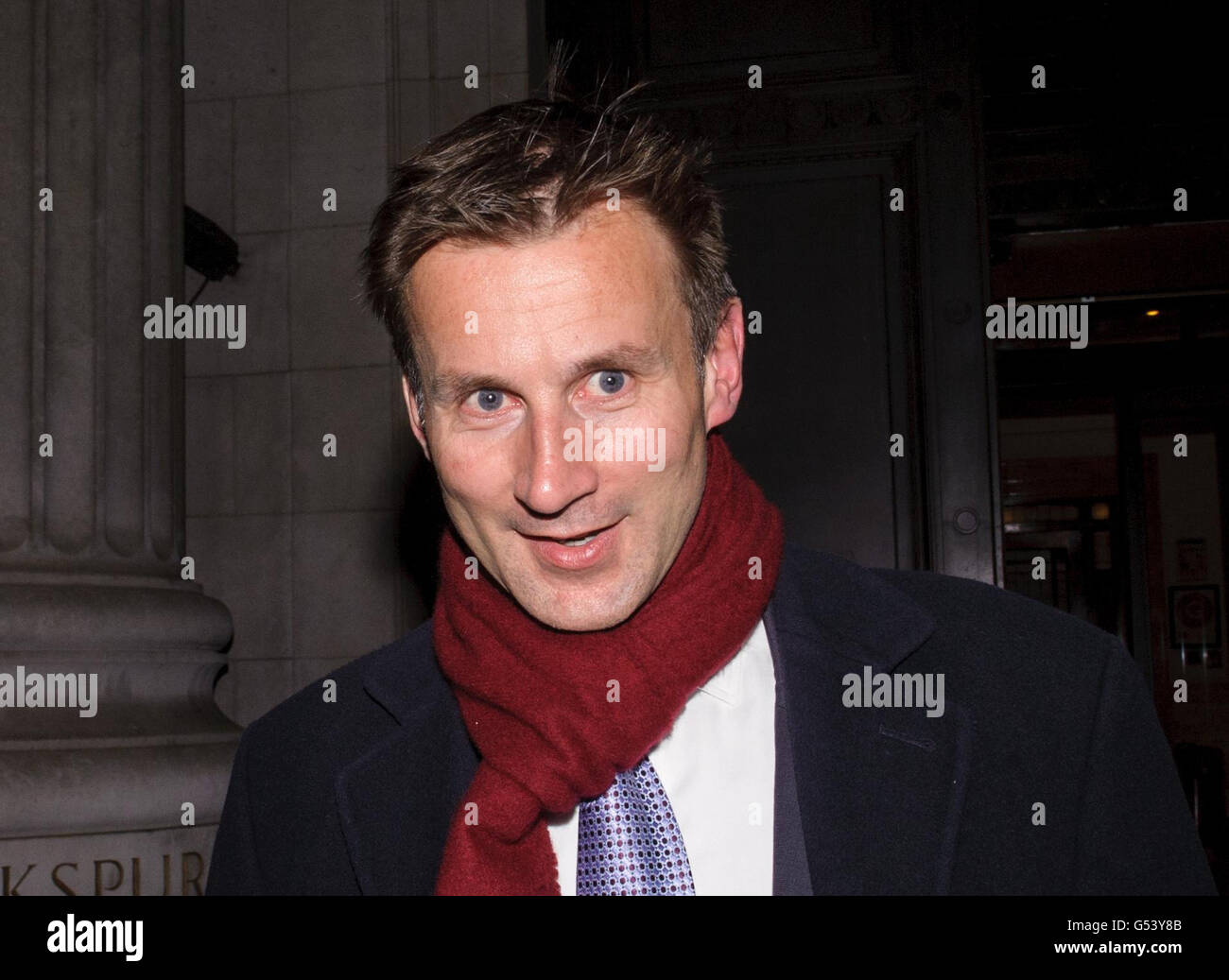 Culture Secretary Jeremy Hunt leaves the Department of Culture, Media ...