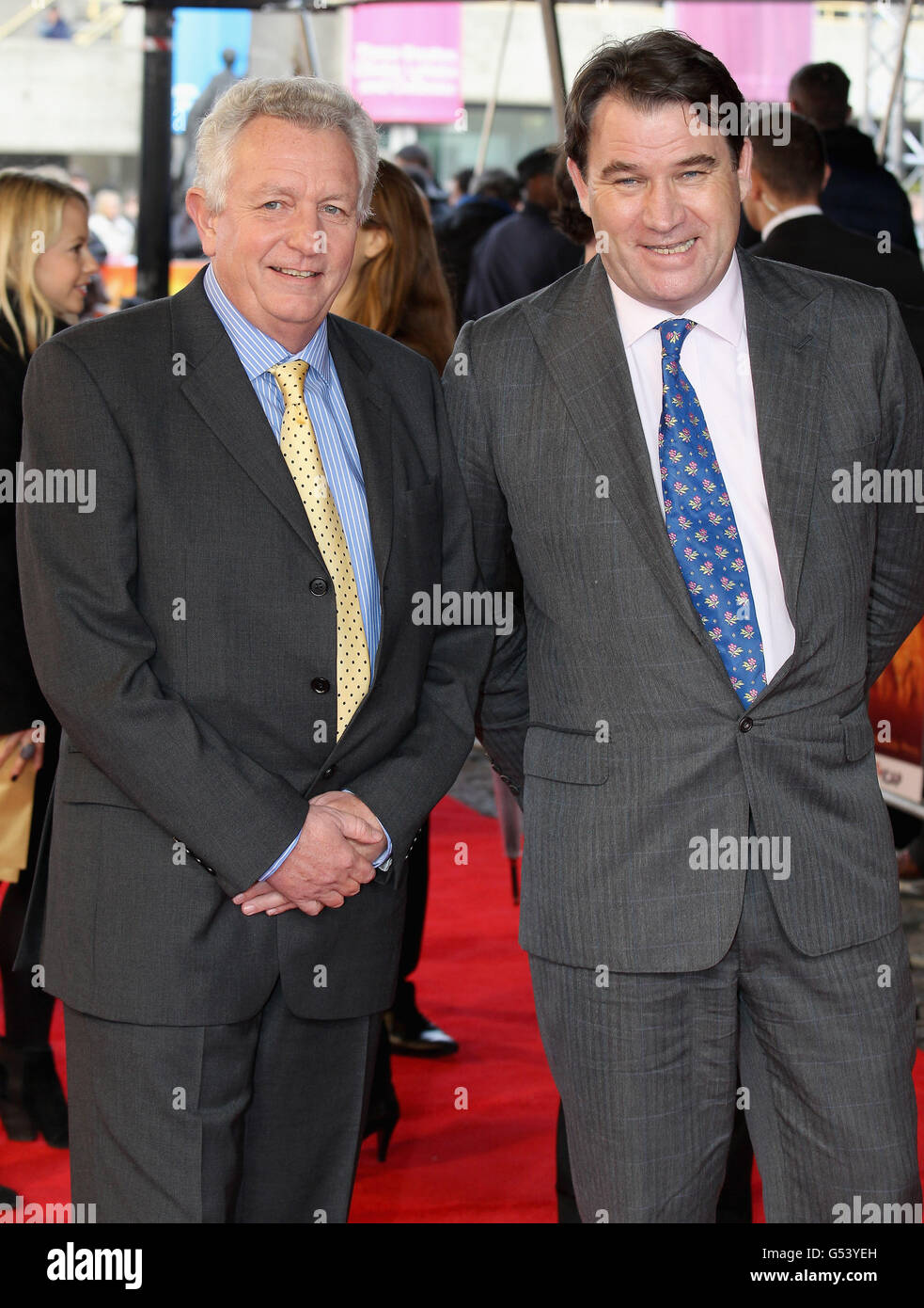 Alastair Fothergill (right) and Keith Scholey arriving at the African ...
