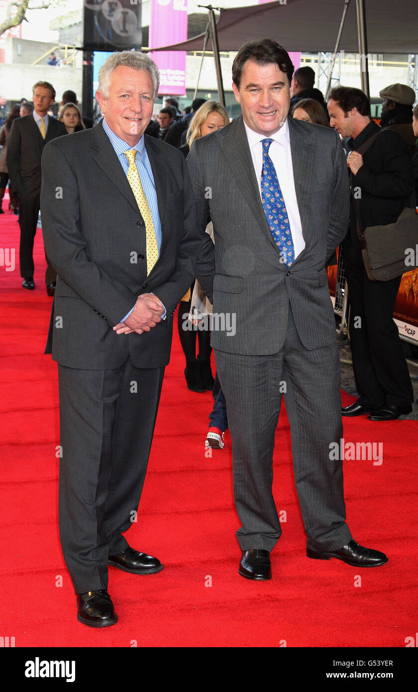 Alastair Fothergill (right) and Keith Scholey arriving at the African ...