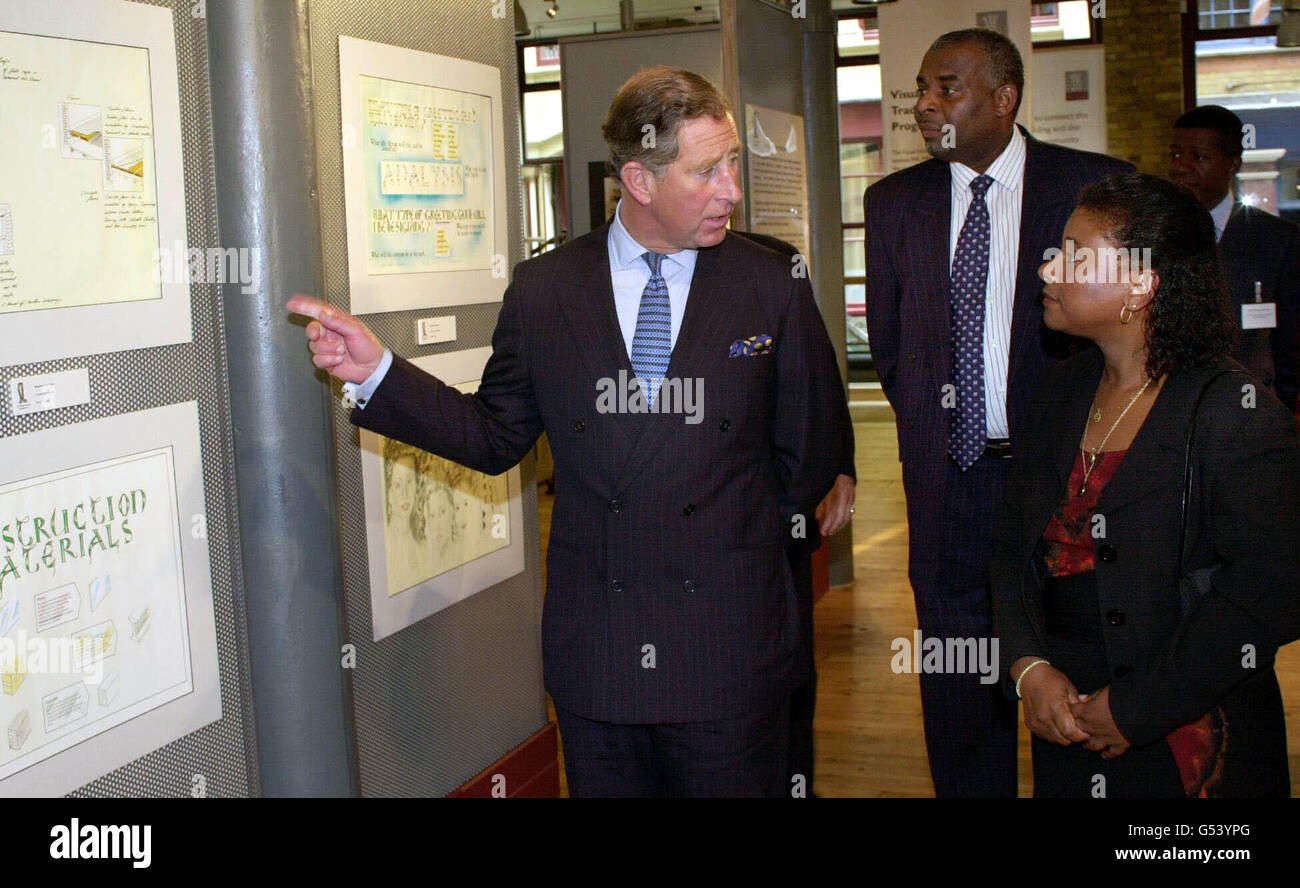 The Prince of Wales with Neville and Doreen Lawrence, parents of the ...