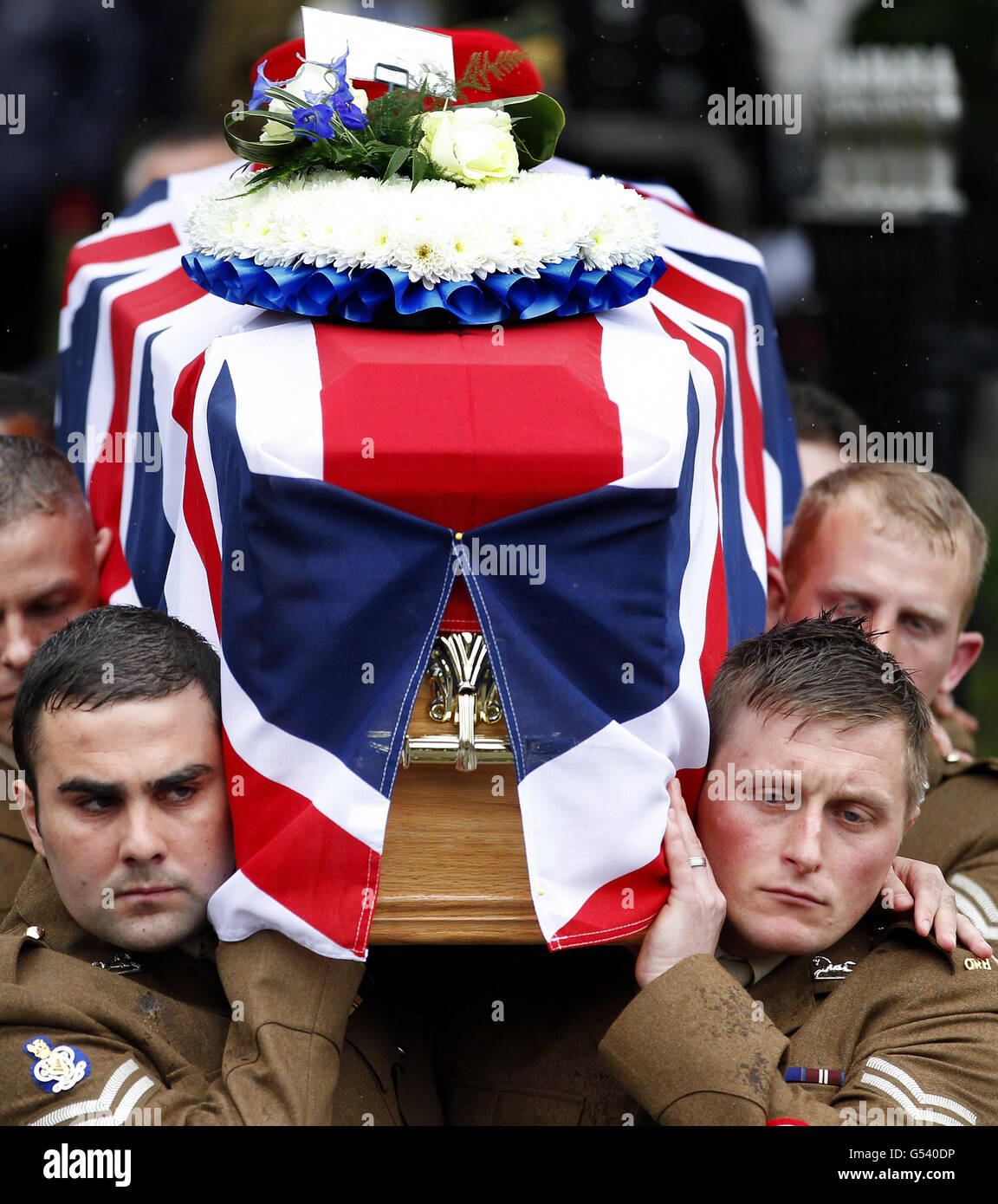 Corporal Jack Stanley funeral Stock Photo - Alamy