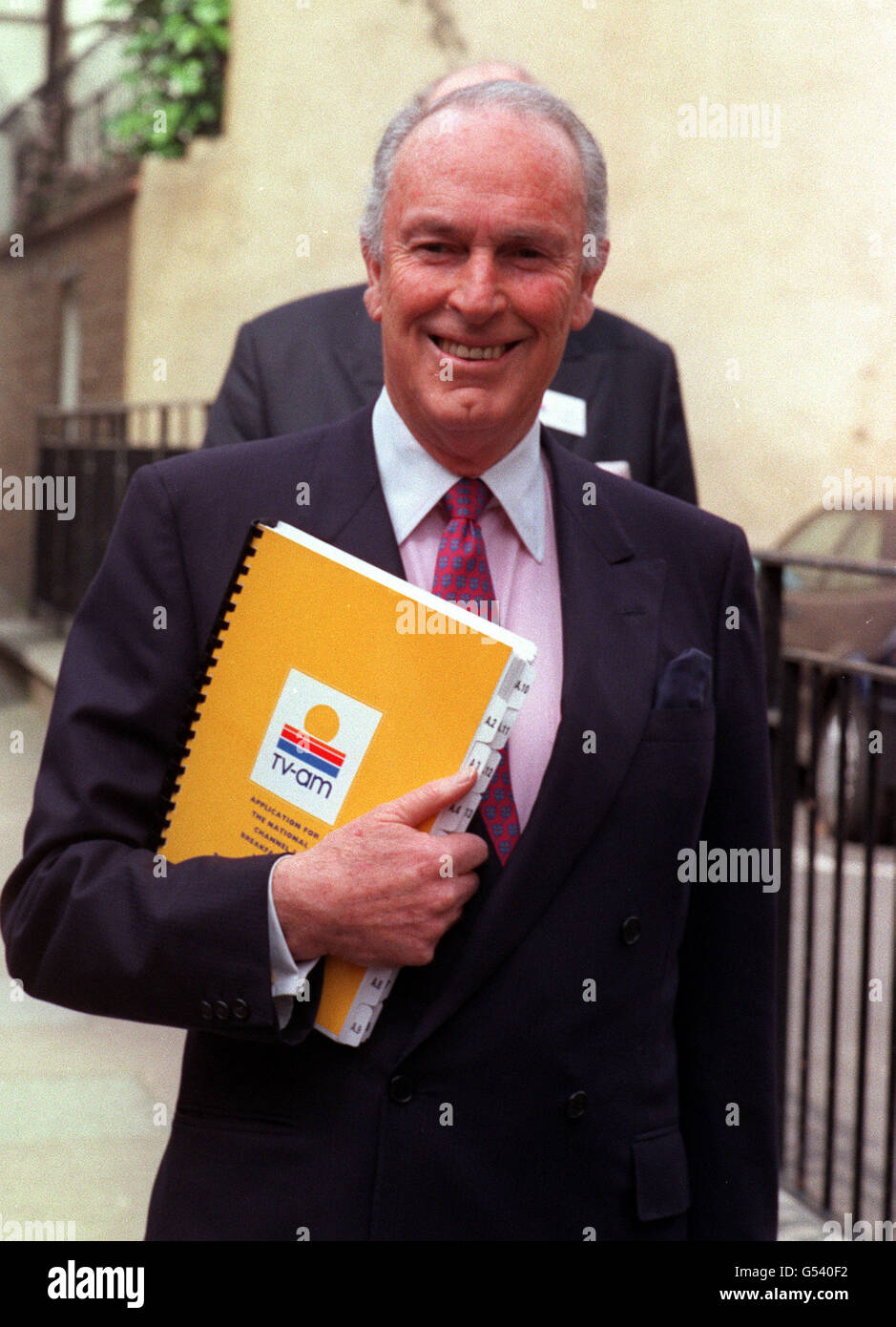 TV-am Chairman Bruce Gygnell arriving at the headquarters of the ...