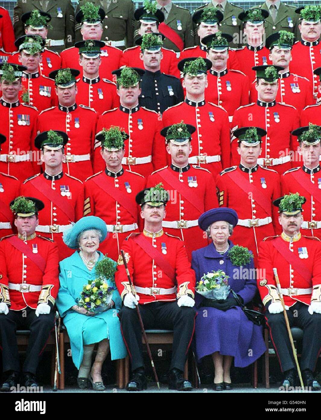 Queen Elizabeth and Queen Elizabeth II - St. Patrick's Day - London ...