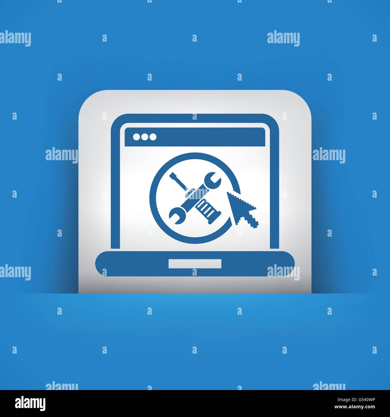 Computer setting icon Stock Vector Image & Art - Alamy